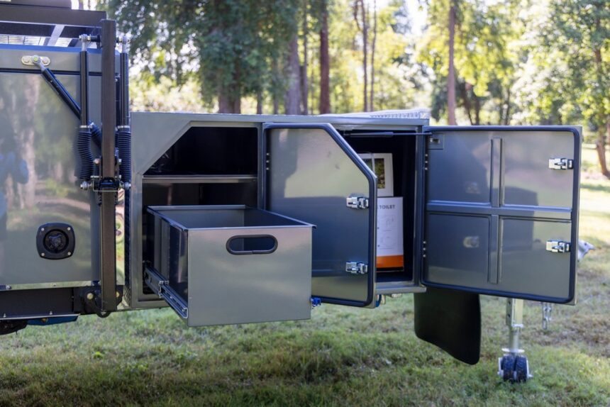 SAVANNAH-X Forward Folding/Rear Slide Camper Trailer - Offroad Hybrid ...